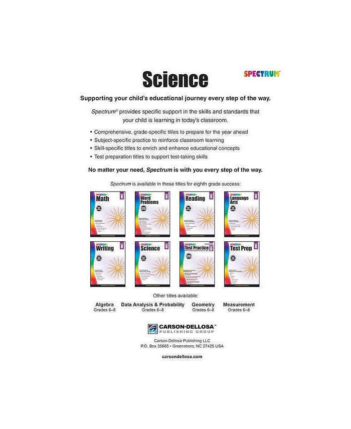 Barnes & Noble Spectrum Science, Grade 8 by Spectrum Compiler - Macy's