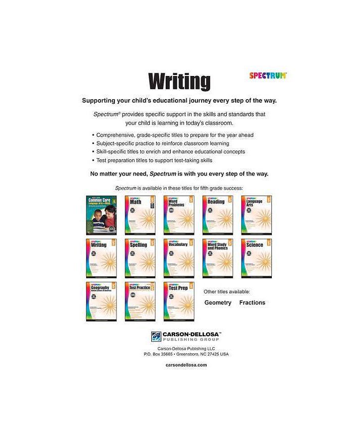 Barnes & Noble Spectrum Writing, Grade 5 by Spectrum Compiler - Macy's