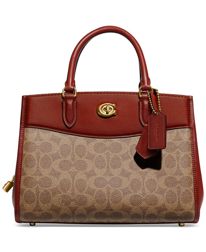 COACH Brooke Carryall 28 in Signature Canvas Crossbody Bag - Macy's