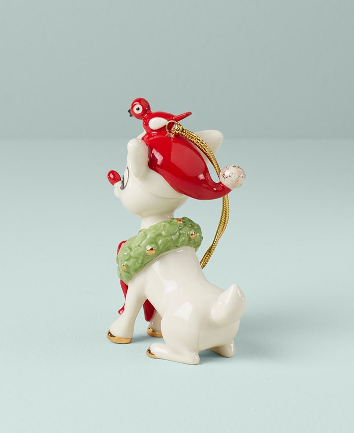 Lenox Rudolph and Cardinal Friend Ornament - Macy's