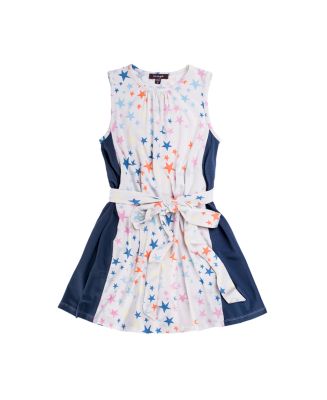 IMOGA Collection Little Girls Jessie Star Belted Jersey Dress w/Accent ...