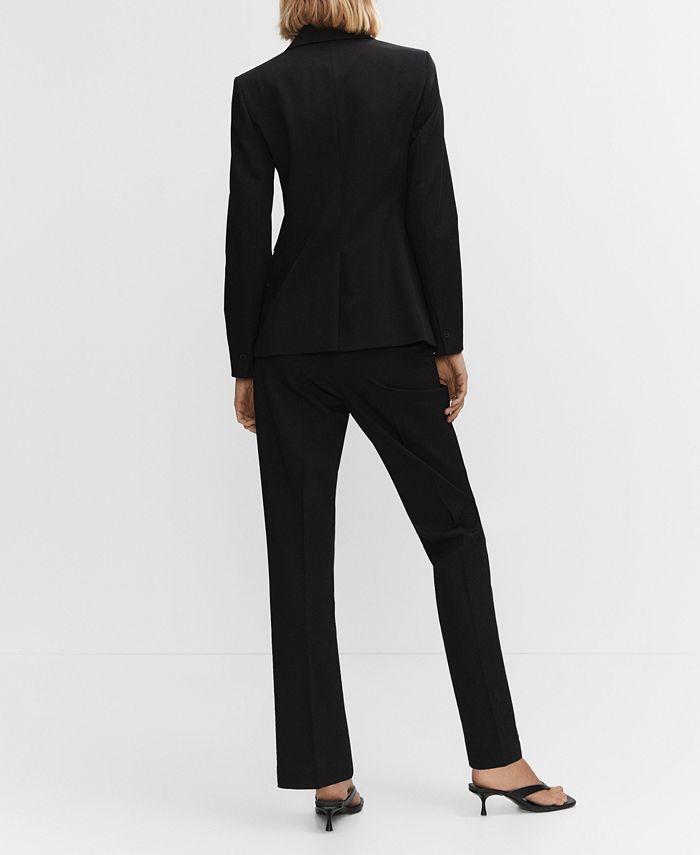 MANGO Women's Fitted Suit Jacket - Macy's