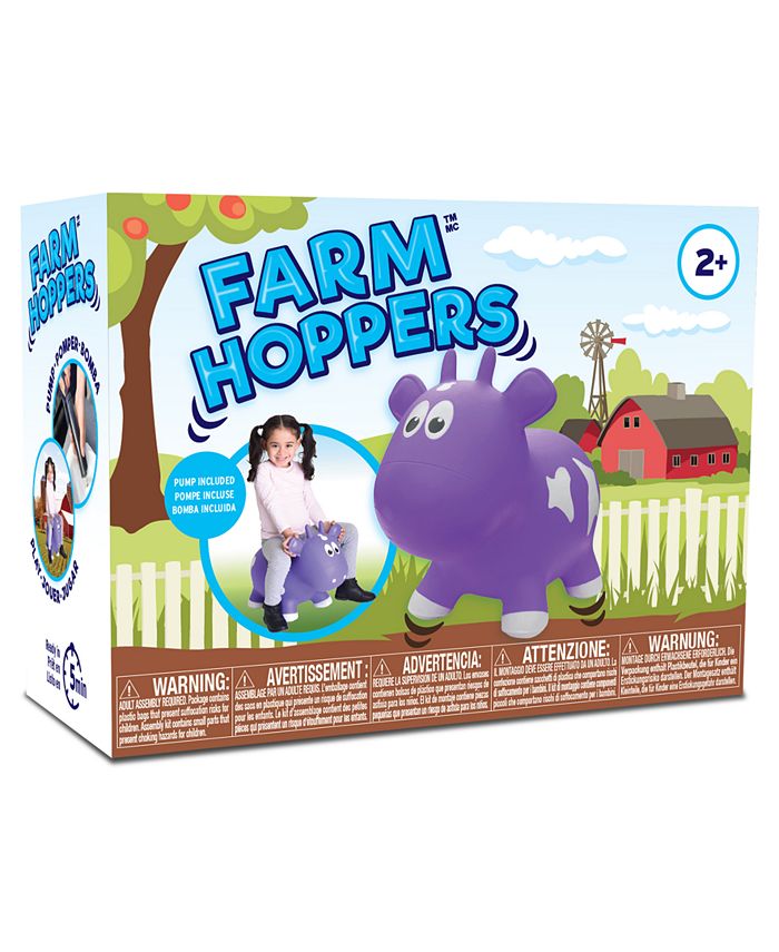 Farm Hoppers Cow Ride-On Toddler Inflatable Bounce Toy - Macy's