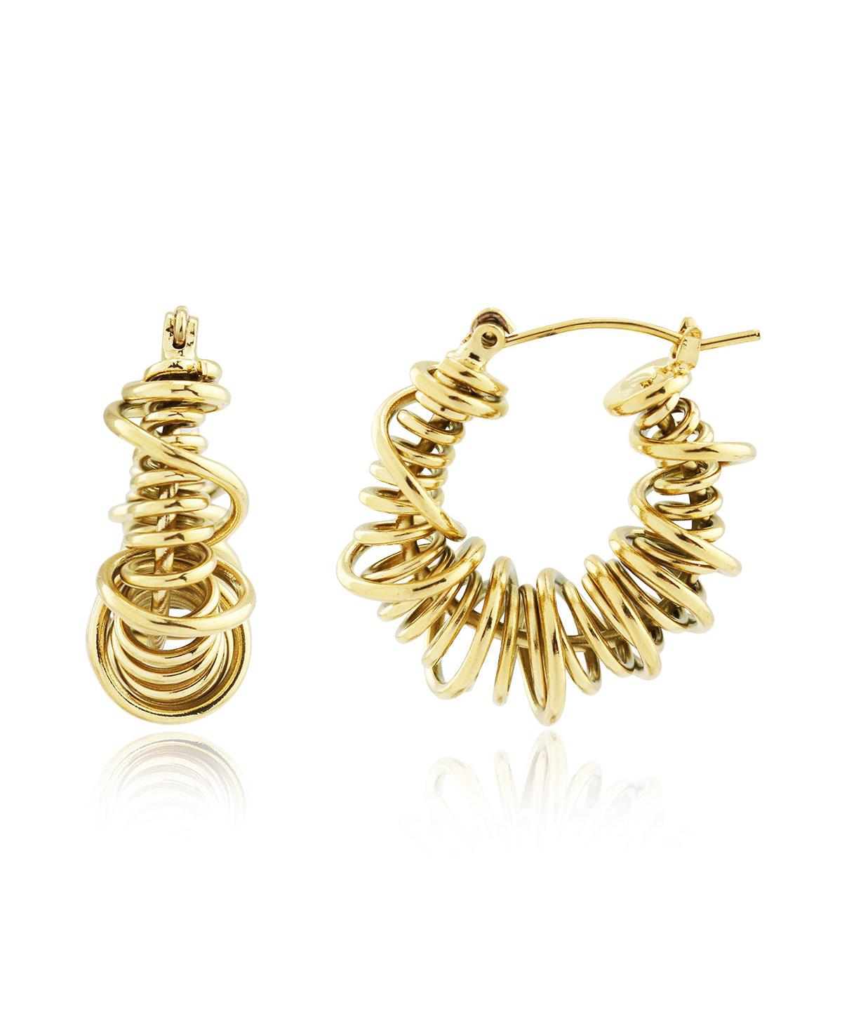 Click here for Briar Spiral Hoop Earrings - Gold prices