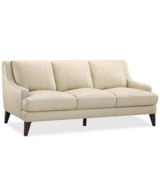 CLOSEOUT! Collyn 83" Modern Leather Sofa, Created for Macy's - Macy's