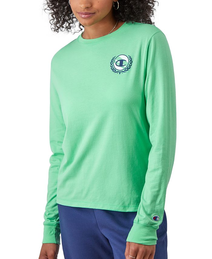 Champion Women's Classic Long-Sleeve Graphic T-Shirt - Macy's