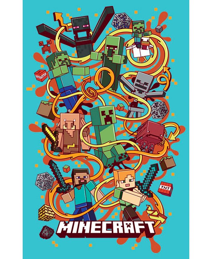 Microsoft Girl's Minecraft Group Shot Child T-Shirt - Macy's