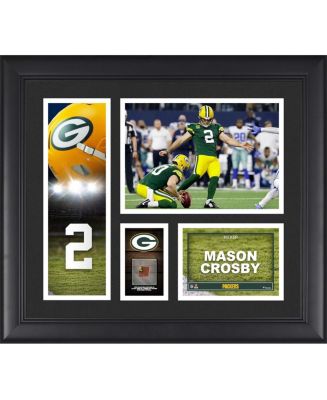 Mason Crosby Green Bay Packers Framed 15" x 17" Player Collage with a ...