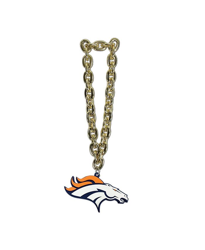 Mojo Licensing Women's Denver Broncos Oversized Superfan Chain Necklace ...