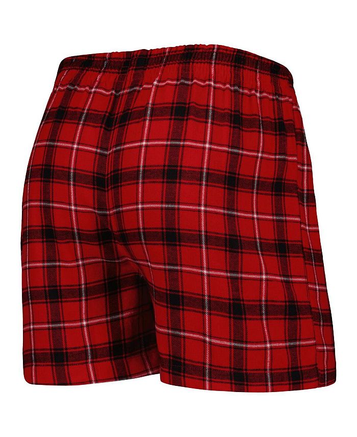 Concepts Sport Men's Red, Black Tampa Bay Buccaneers Ledger Flannel ...