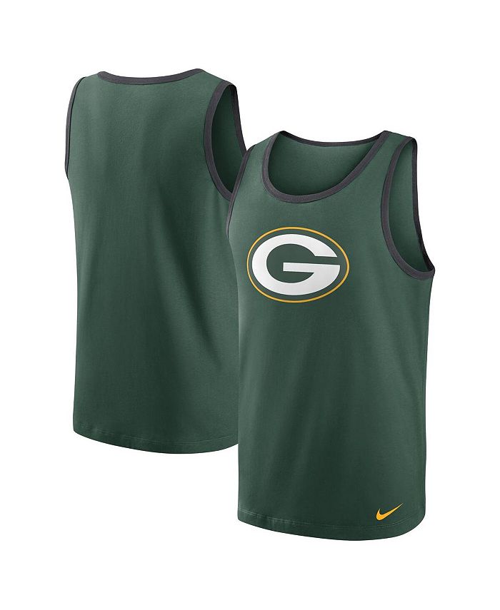Nike Men's Green Green Bay Packers Tri-Blend Tank Top - Macy's
