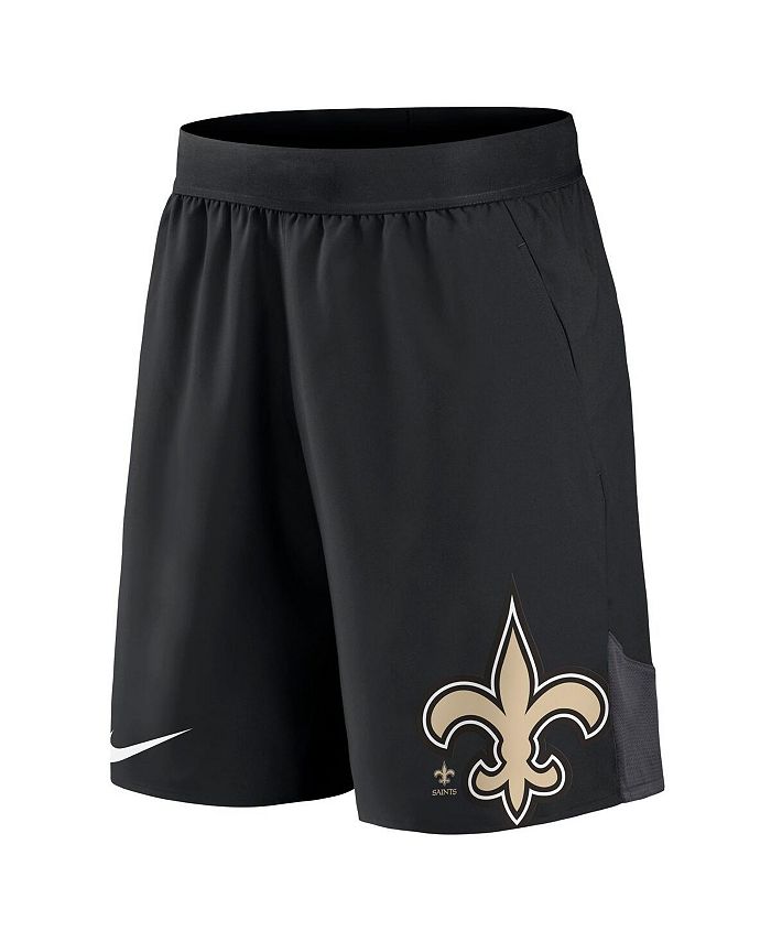 Nike Men's Black New Orleans Saints Stretch Performance Shorts - Macy's