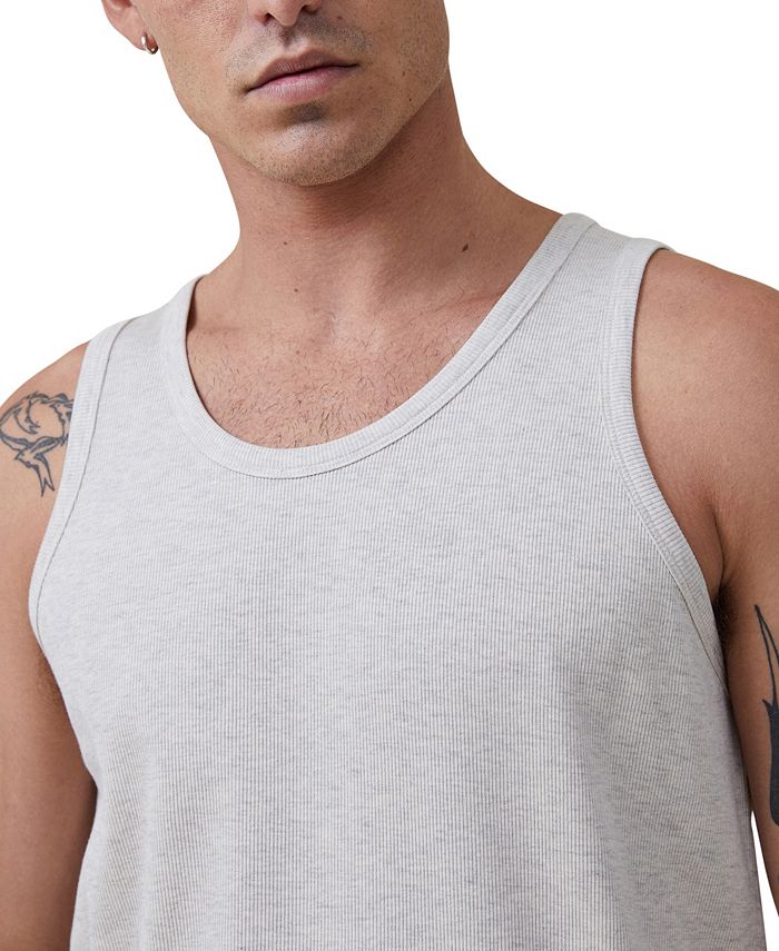 COTTON ON Men's Loose Fit Rib Tank Top - Macy's