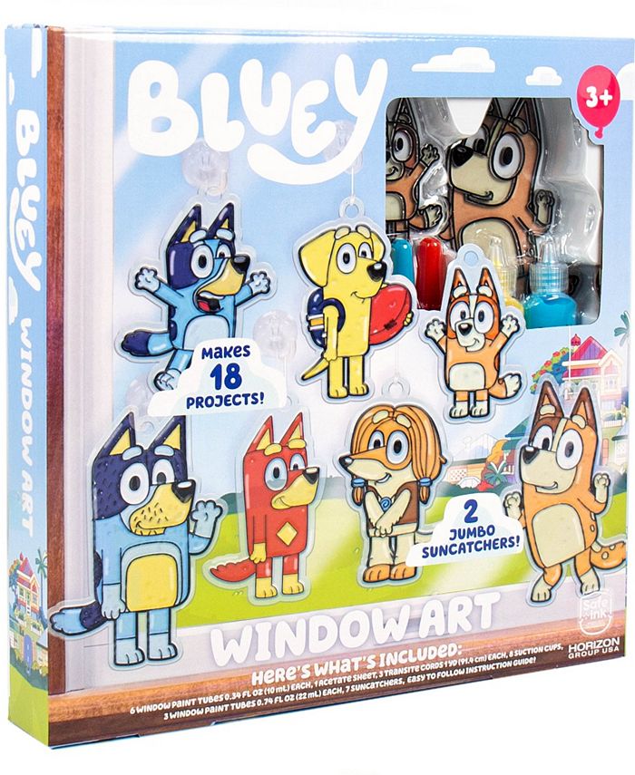 Bluey Window Art Set, 27 Pieces - Macy's