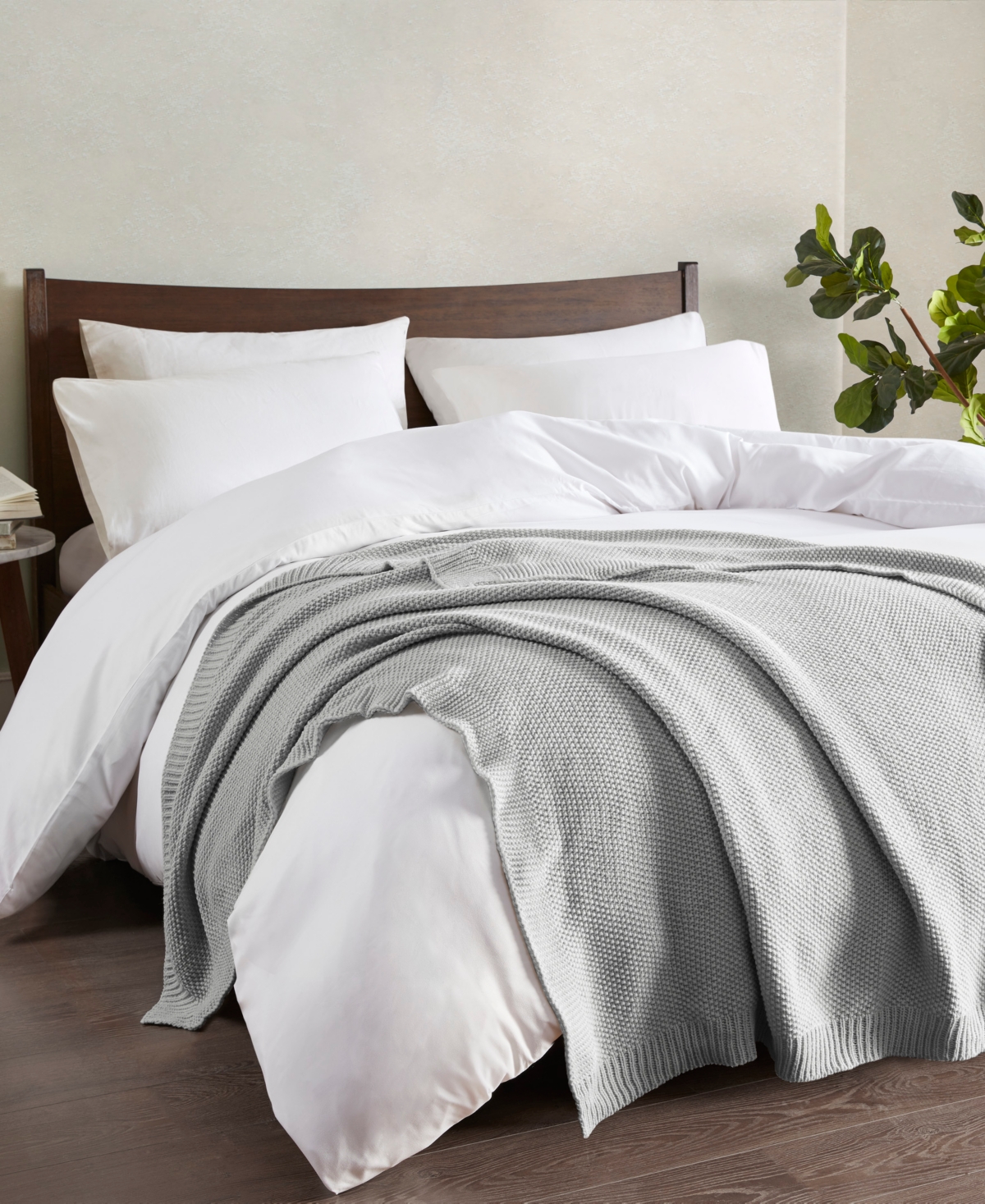Click here for Ink+Ivy Bree Knit Throw  50 x 60 - Gray prices