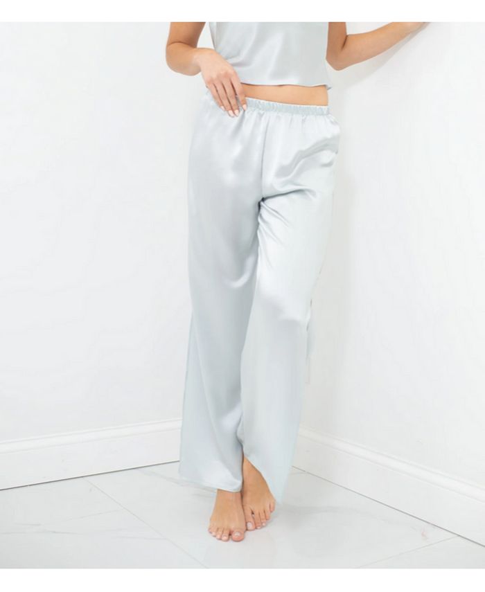 Le Laurier Bridal Women's Silk Pant - Side Seam Slit - Silk Collection ...