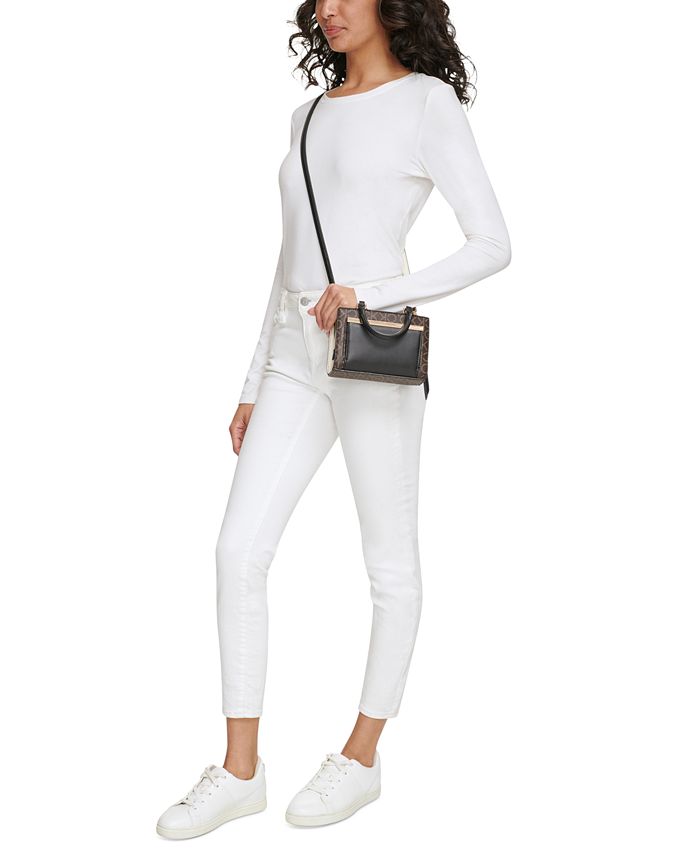 Calvin Klein Astrid Signature Colorblocked Triple Compartment ...