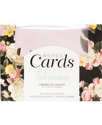 Heidi Swapp A2 Cards W/Envelopes (4.375"X5.75") 40/Box-Floral - Macy's