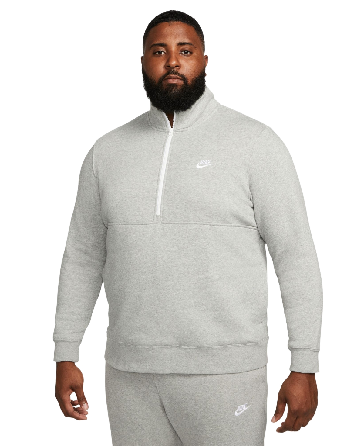 Click here for Nike Sportswear Club Mens Brushed Back Half-Zip Pu... prices