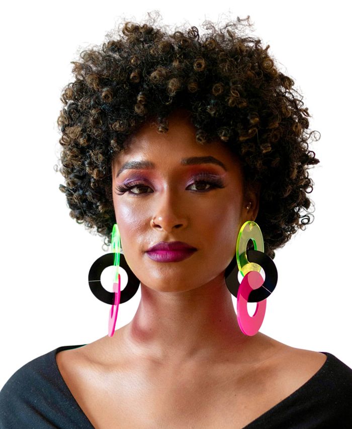 Swanky Designs Link Up Drop Earrings - Macy's