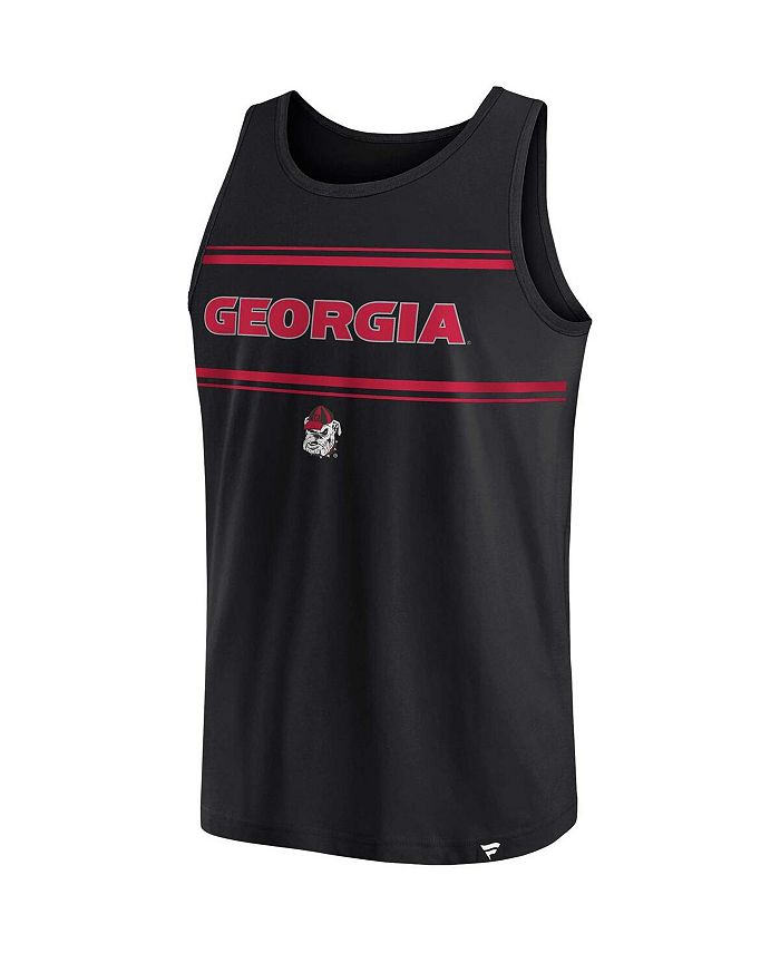 Fanatics Men's Black Georgia Bulldogs Stripe Block Tank Top - Macy's