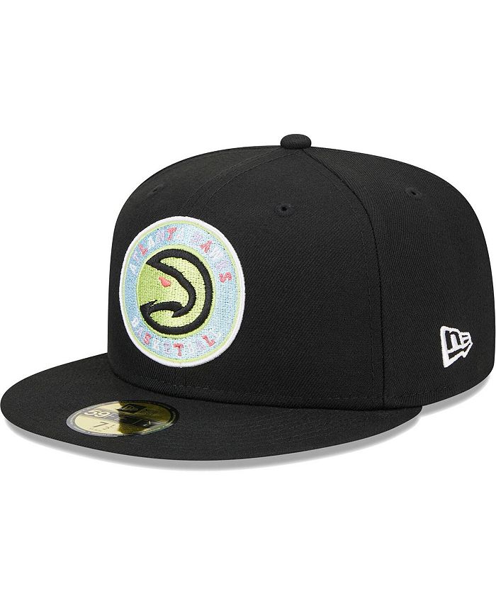 New Era Men's Black Atlanta Hawks Color Pack 59FIFTY Fitted Hat - Macy's