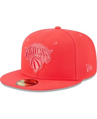 Men's New Era Red New York Knicks Spring Color Pack 59FIFTY Fitted Hat ...