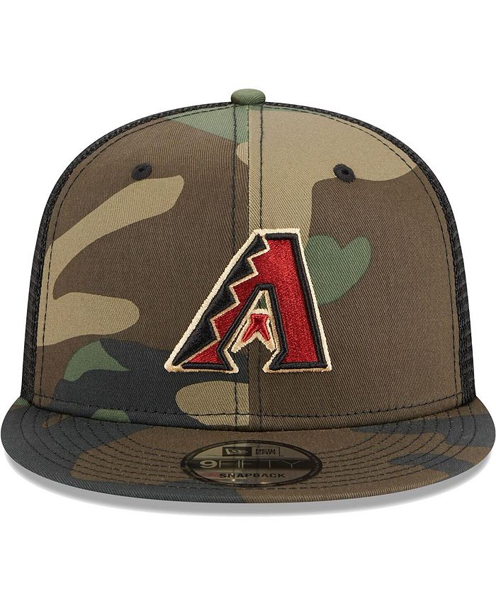 New Era Men's Camo Arizona Diamondbacks Woodland Camo Trucker 9FIFTY ...