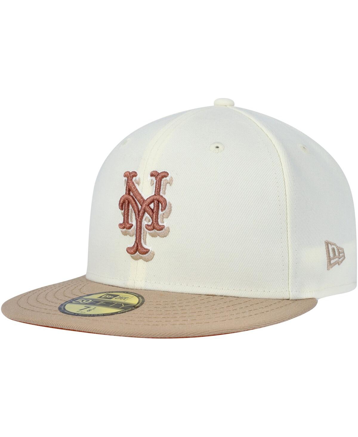 New Era Men's Cream New York Yankees Chrome Camel Rust Undervisor ...