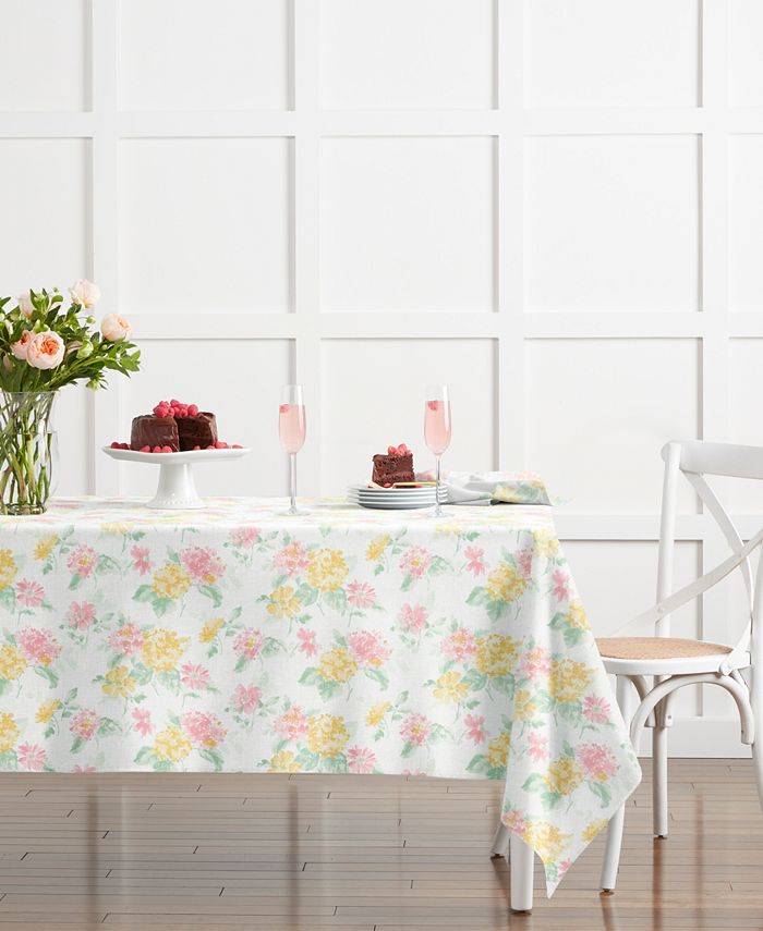 Martha Stewart Amber Floral Tablecloth, 60" x 102" - Macy's