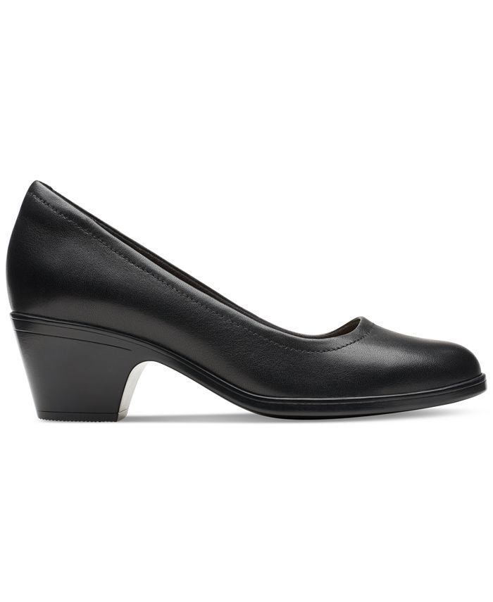 Clarks Women's Emily Ruby Block-Heel Comfort Pumps - Macy's