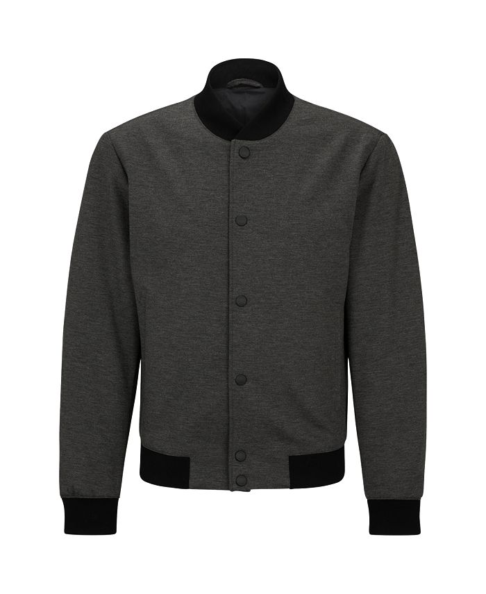 Hugo Boss Men's Branded Poppers Slim-Fit Jacket - Macy's