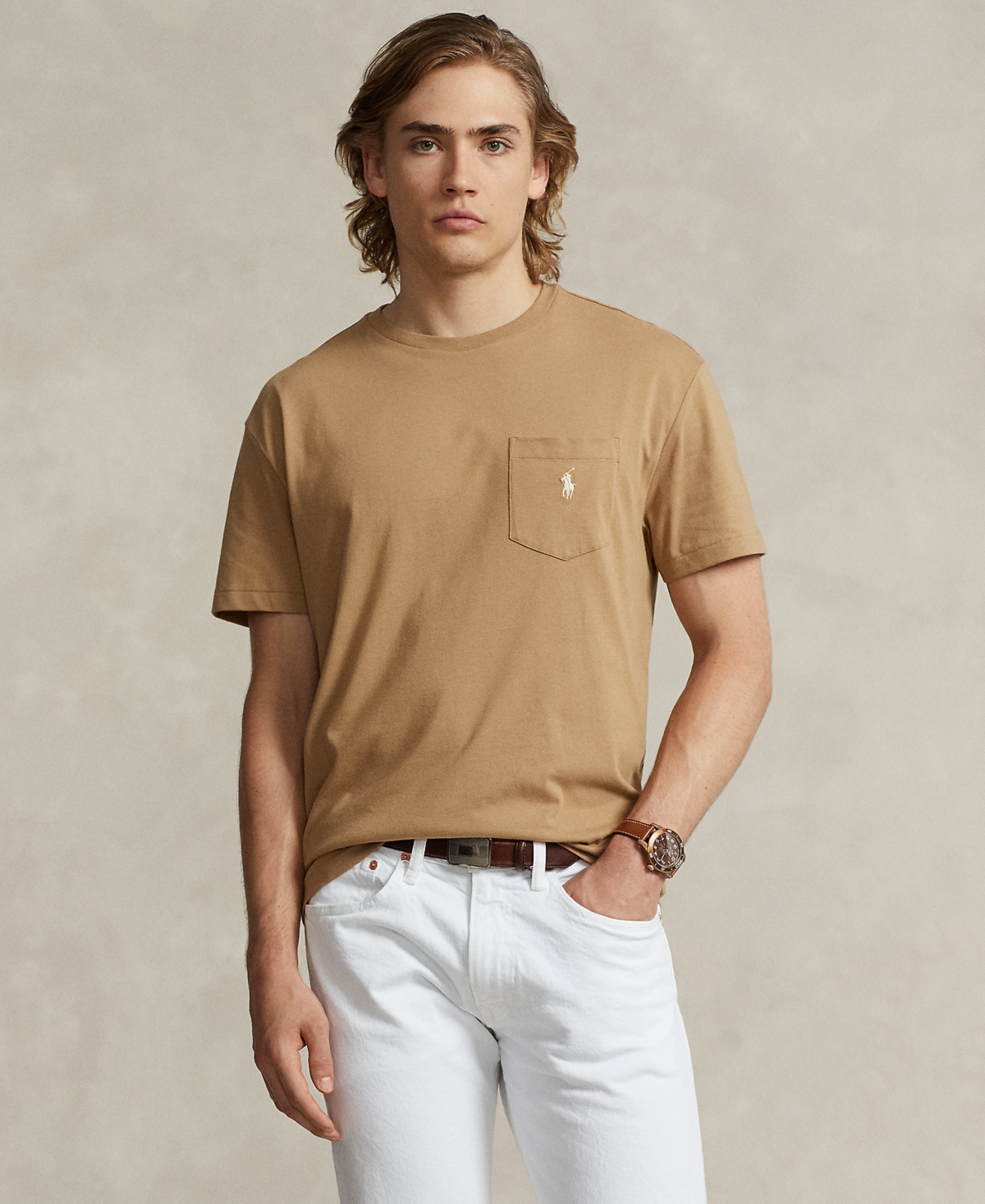 Click here for Polo Ralph Lauren Mens Classic-Fit Jersey Pocket T... prices
