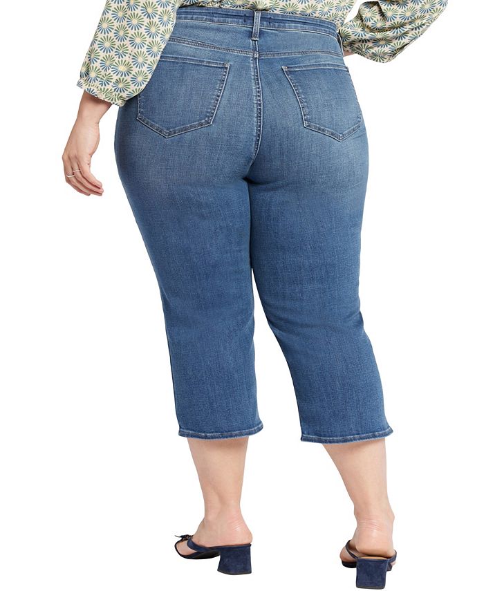 NYDJ Plus Size Joni Relaxed Capri Jeans - Macy's
