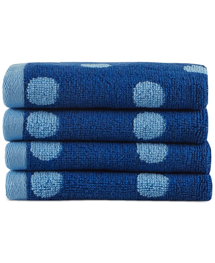 Charter Club Kids Reversible Dot 4-Pc. Washcloth Bundle, Created for ...