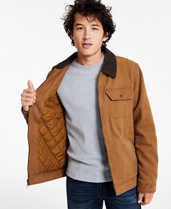 Levi's Levi’s® Men's Cotton Canvas Zip-Front Utility Jacket - Macy's