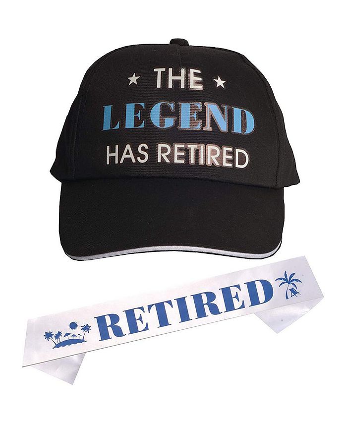 Meant2tobe Retirement Party Survival Hat and Officially Retired Black ...
