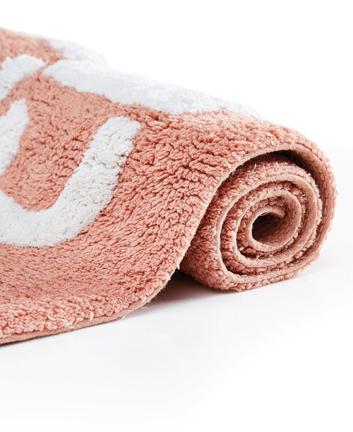 Jessica Simpson Peachy Clean Cotton Bath Rug, 20" x 32" - Macy's