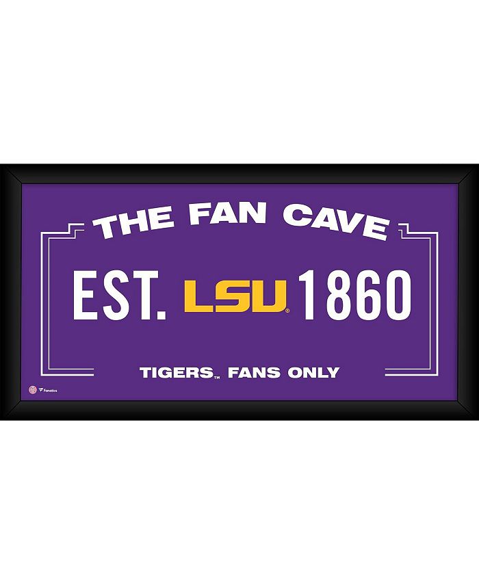 Fanatics Authentic LSU Tigers Framed 10" x 20" Fan Cave Collage - Macy's