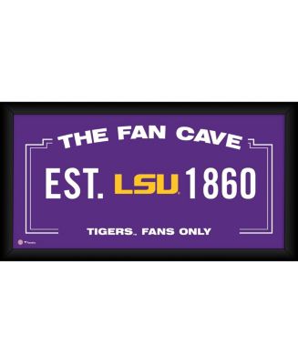 Fanatics Authentic LSU Tigers Framed 10" x 20" Fan Cave Collage - Macy's