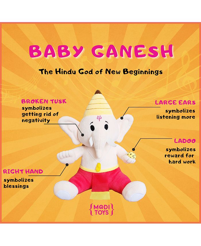 Modi Toys Baby Ganesh Small Plush Toy - Macy's