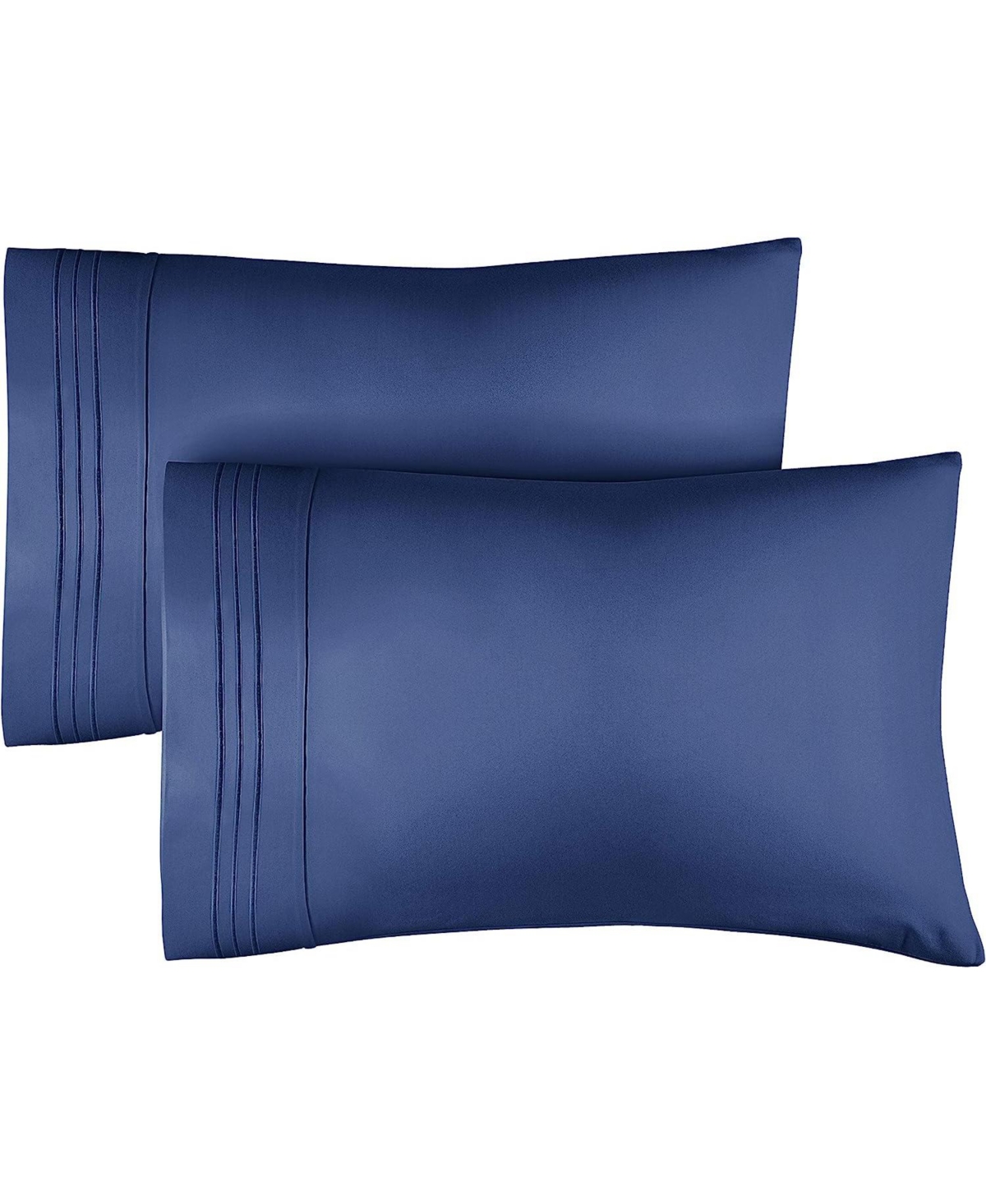 Click here for Soft Microfiber Pillowcase Set of 2 - Queen - Navy... prices
