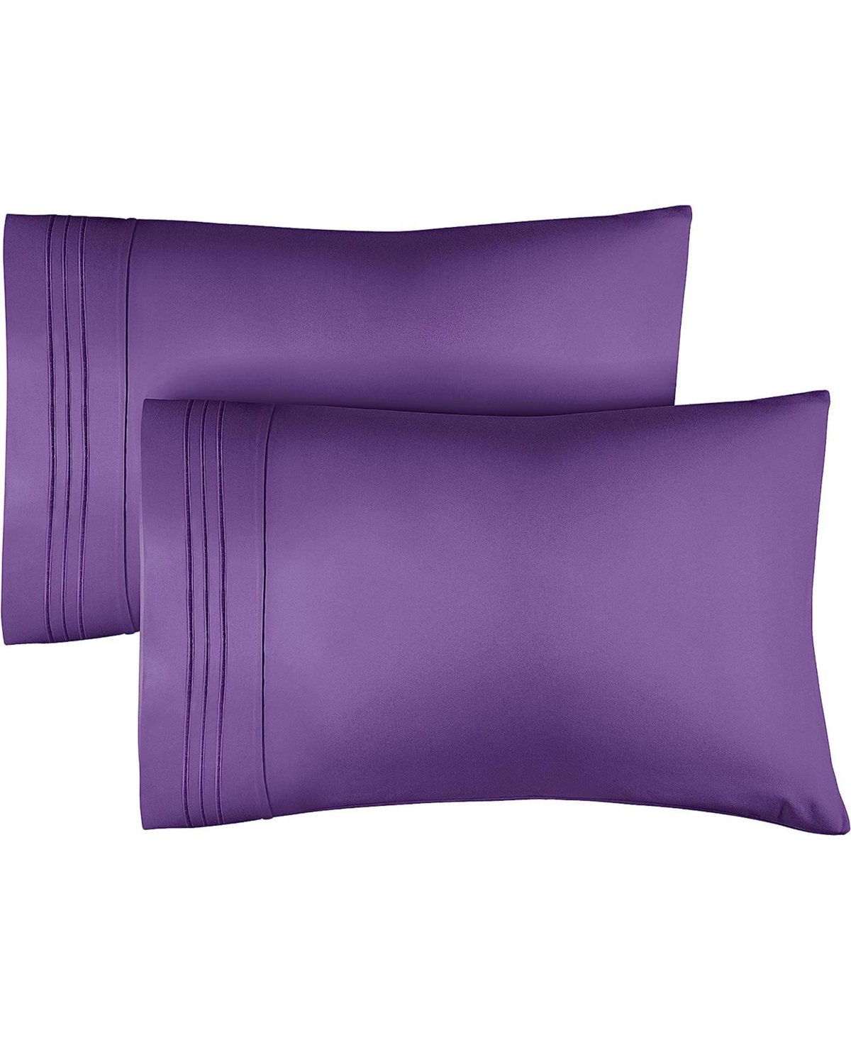 Click here for Soft Microfiber Pillowcase Set of 2 - Queen - Purp... prices