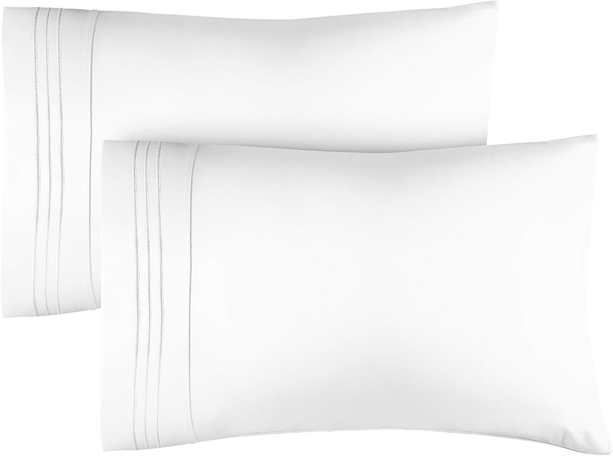 Click here for Soft Microfiber Pillowcase Set of 2 - Queen - Whit... prices