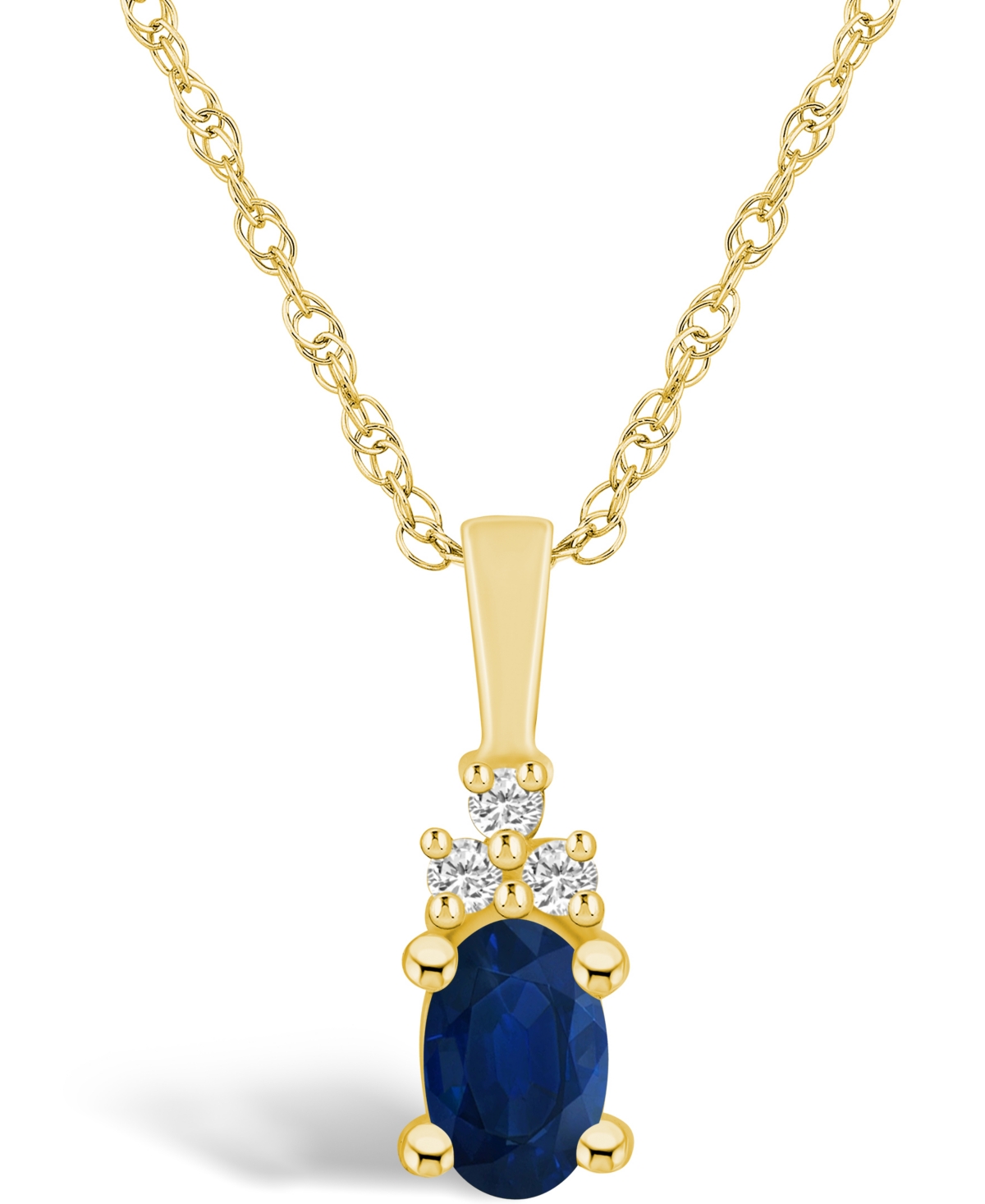 Click here for Macys Sapphire (5/8 Ct. t.w.) and Diamond Accent P... prices