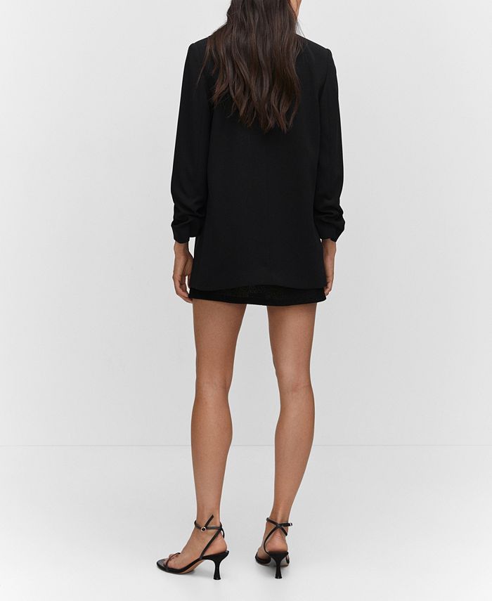 MANGO Women's Flowy Suit Blazer - Macy's