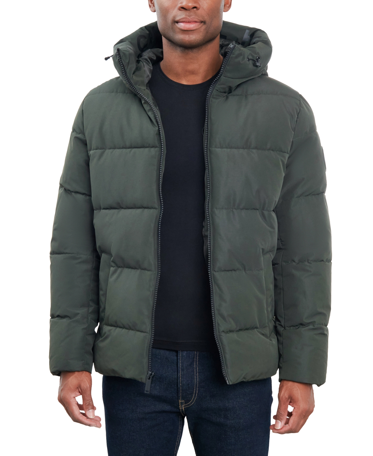 Click here for Michael Kors Mens Quilted Hooded Puffer Jacket - D... prices