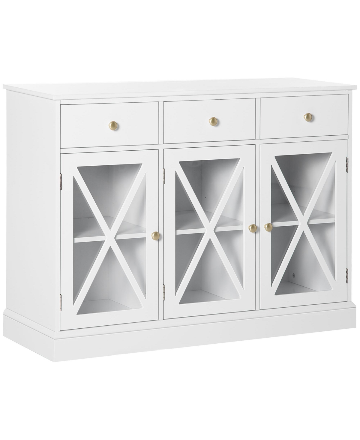 Click here for Homcom 45 Farmhouse Sideboard Buffet Cabinet with... prices