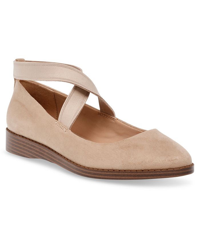 Anne Klein Women's Saige Elastic Strap Flats - Macy's