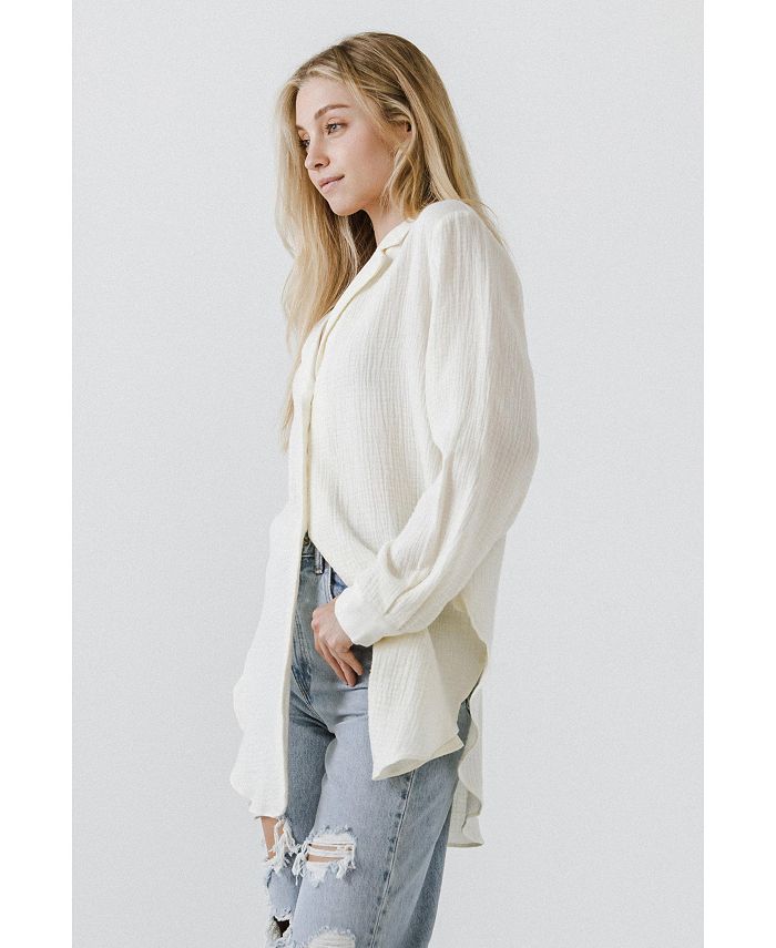 Free the Roses Women's Over Shirt - Macy's